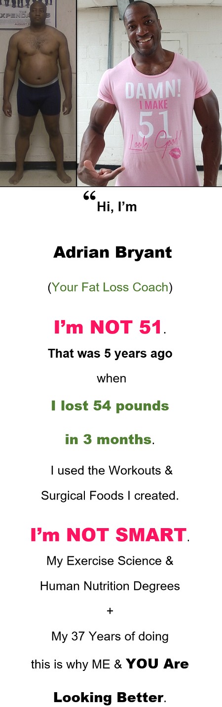 Adrian Bryant's Fat Loss Plan → Started Yesterday → Already Lost 2 Pounds